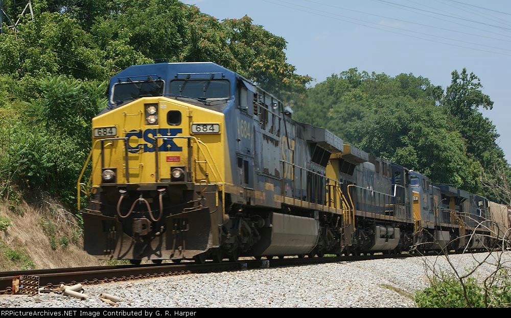 331 - 684 EB on G85230 passing some spent, illegal fireworks casings near the dam'at Reusens